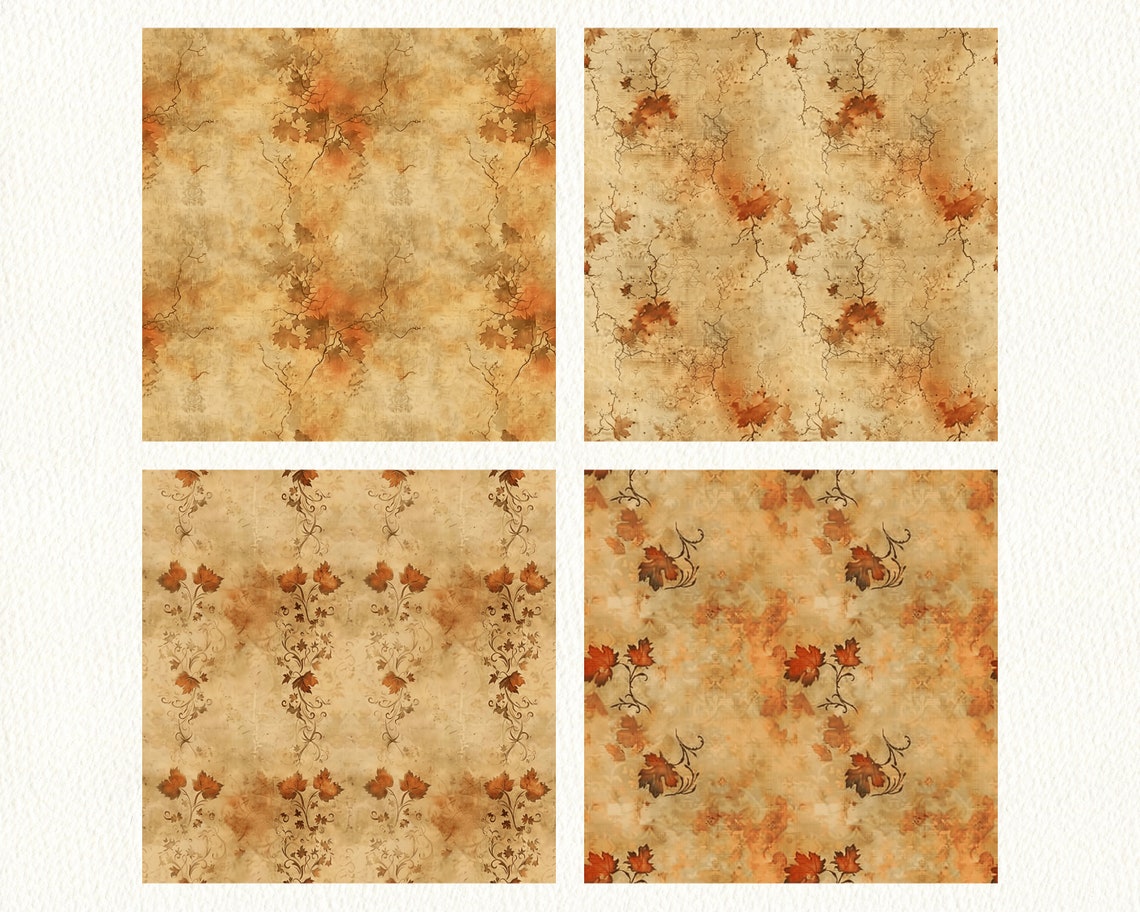 Vintage Distressed Papers Pattern Seamless Digital Papers - Printable ...