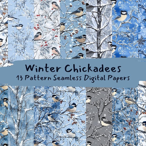 Chickadee Pattern - Etsy