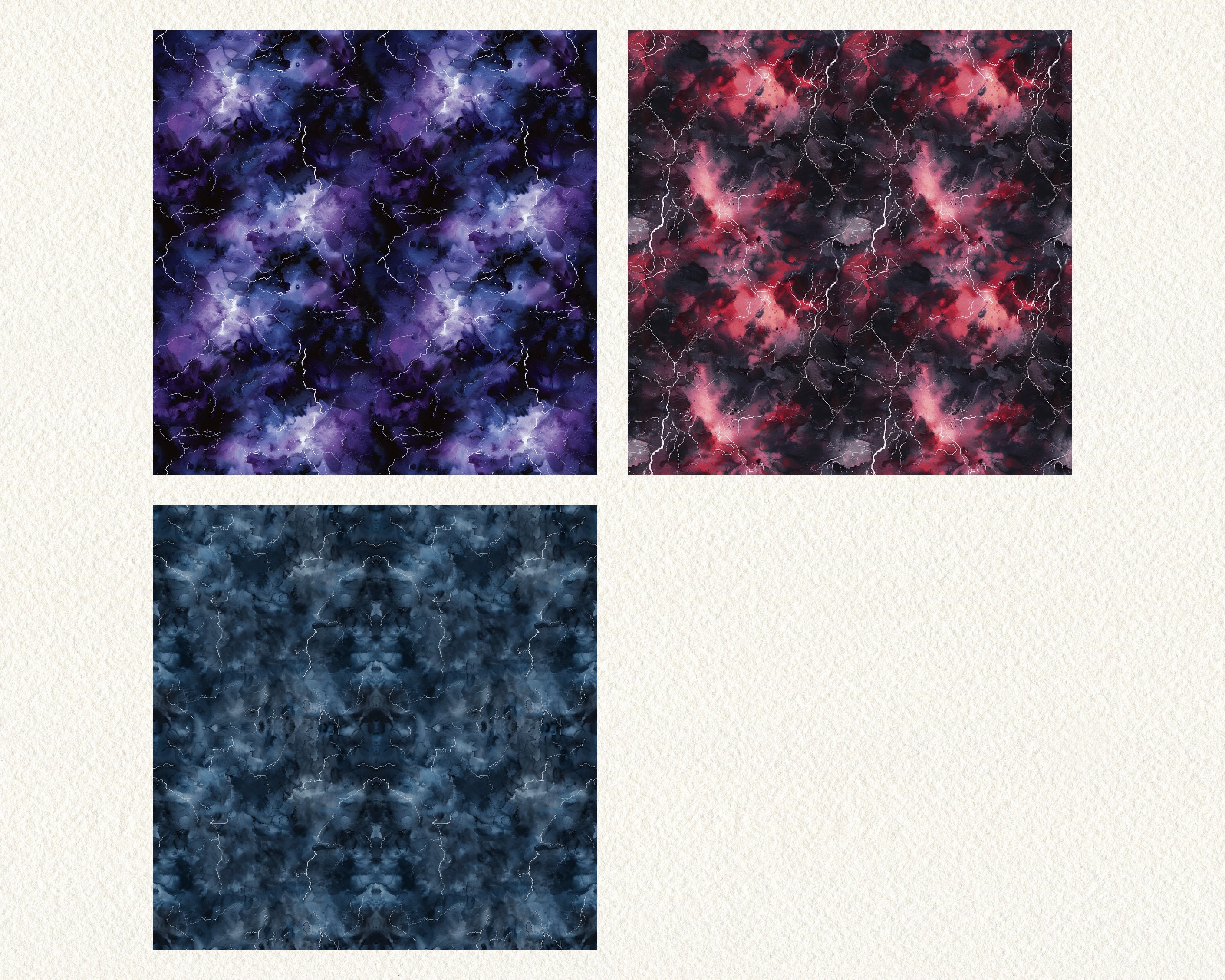 Lightning Pattern Seamless Digital Papers - Printable Scrapbook Paper ...