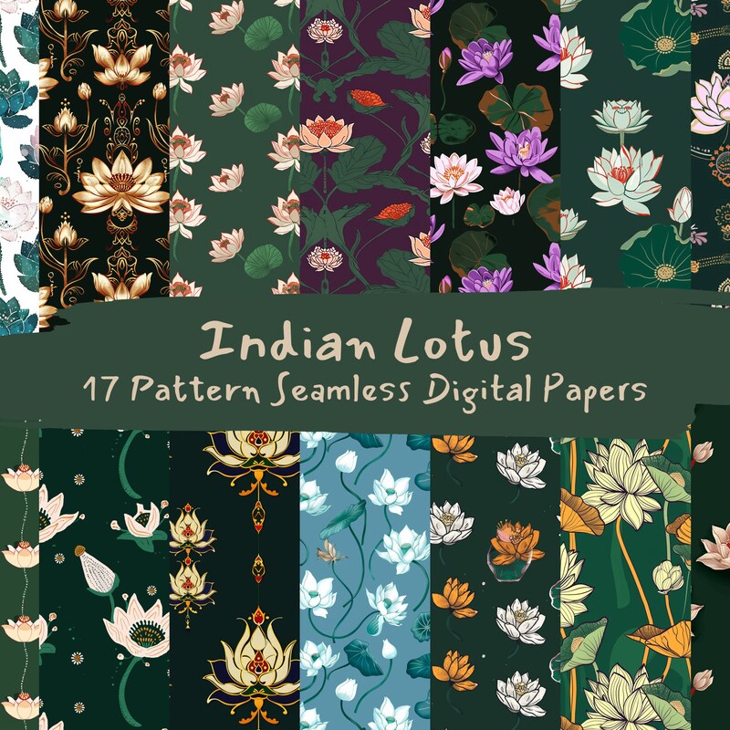 Lotus Pattern - Etsy