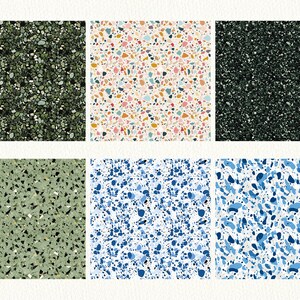 Terrazzo Pattern Seamless Digital Papers - Tile Patterns Printable ...