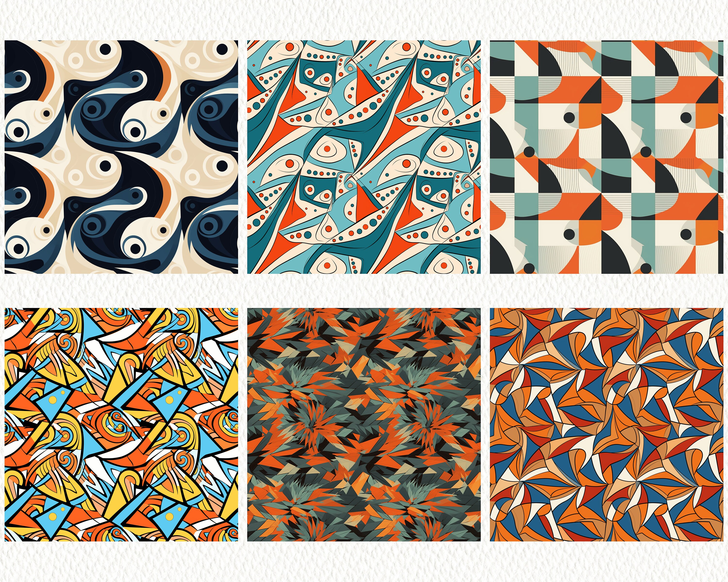 Asymmetrical Pattern Seamless Digital Papers Seamless Tile Patterns ...