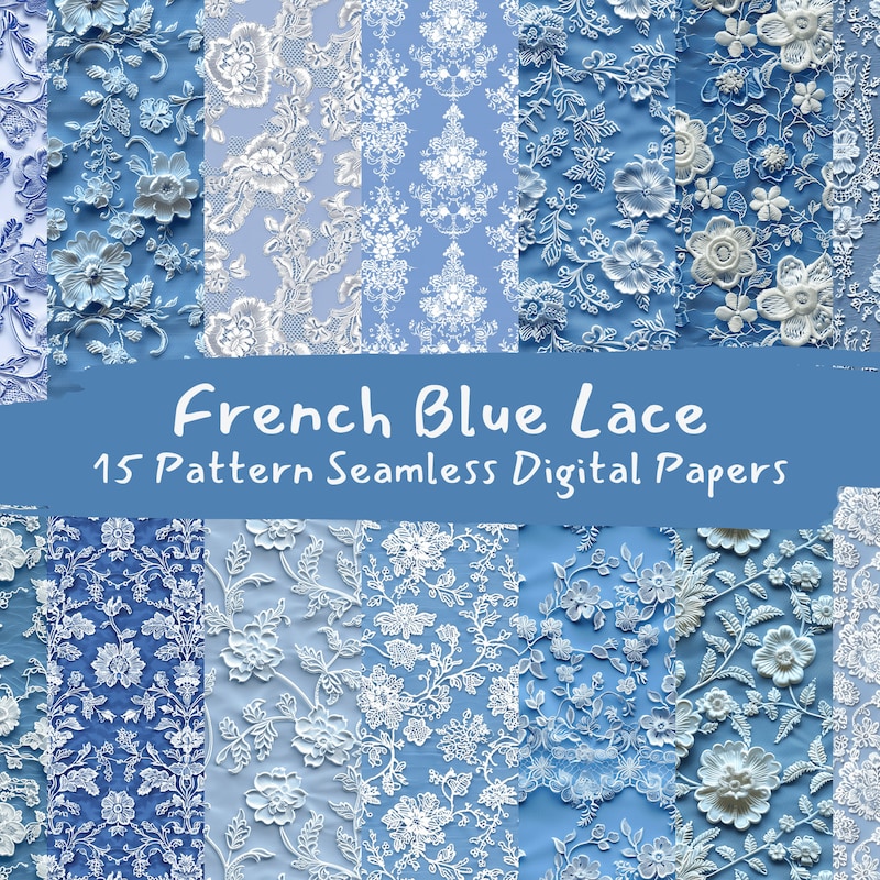 Blue and Lace Wrap - Etsy