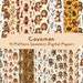 Caveman Pattern Seamless Digital Papers - Printable Scrapbook Paper ...