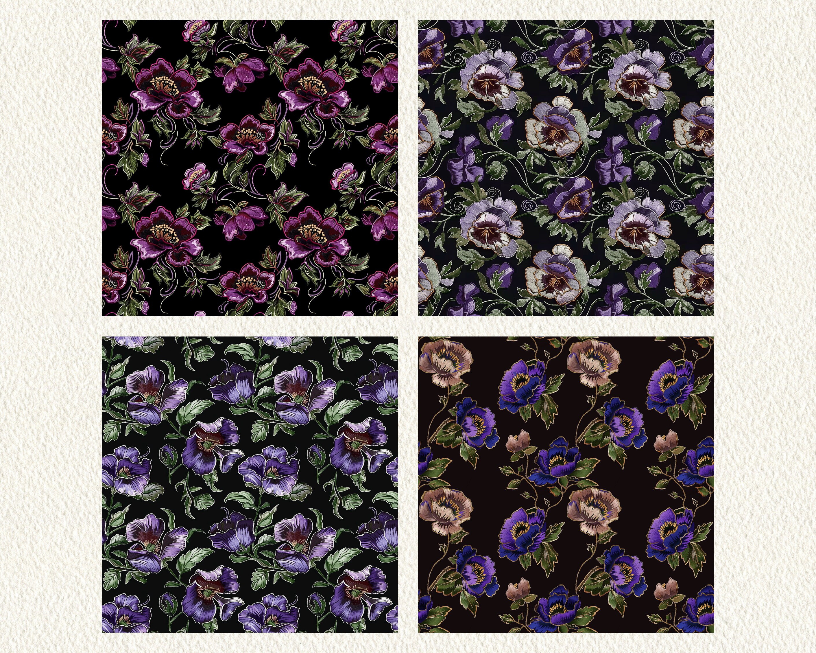 Violet Stitch Pattern Seamless Digital Papers Printable Scrapbook Paper ...