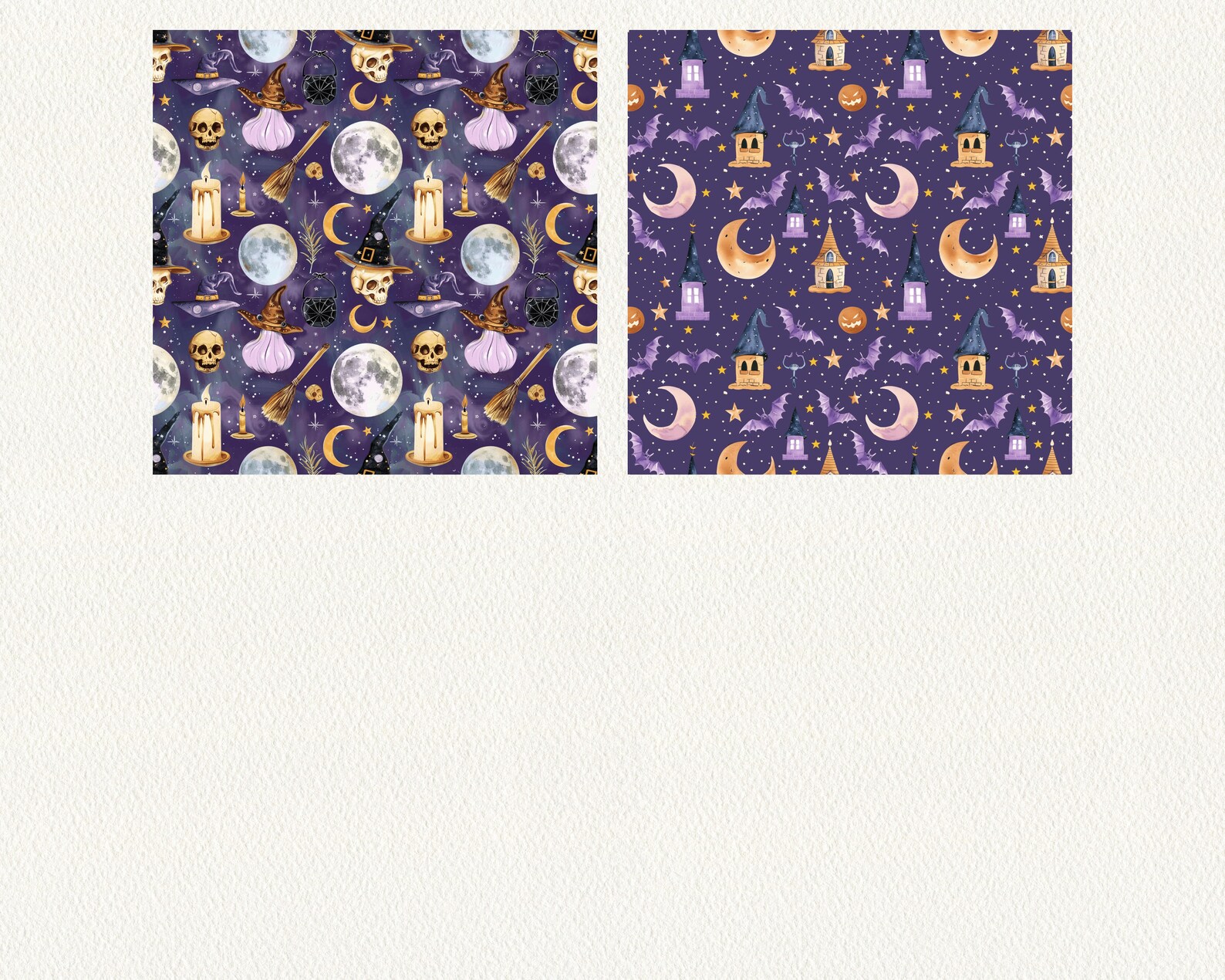 Witchy Patterns Pattern Seamless Digital Papers - Printable Scrapbook ...