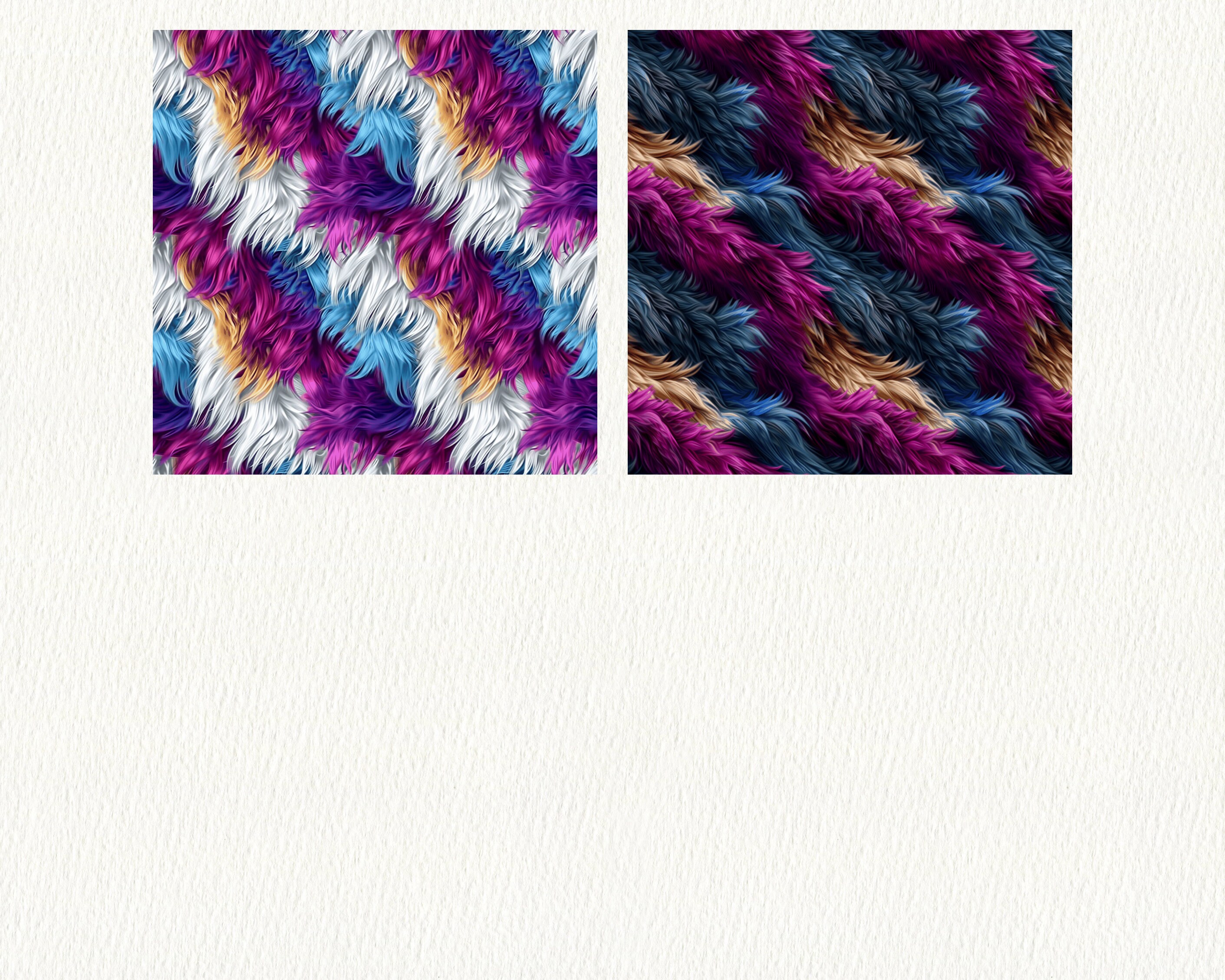 Faux Fur Monster Pelt Pattern Seamless Digital Papers Printable ...