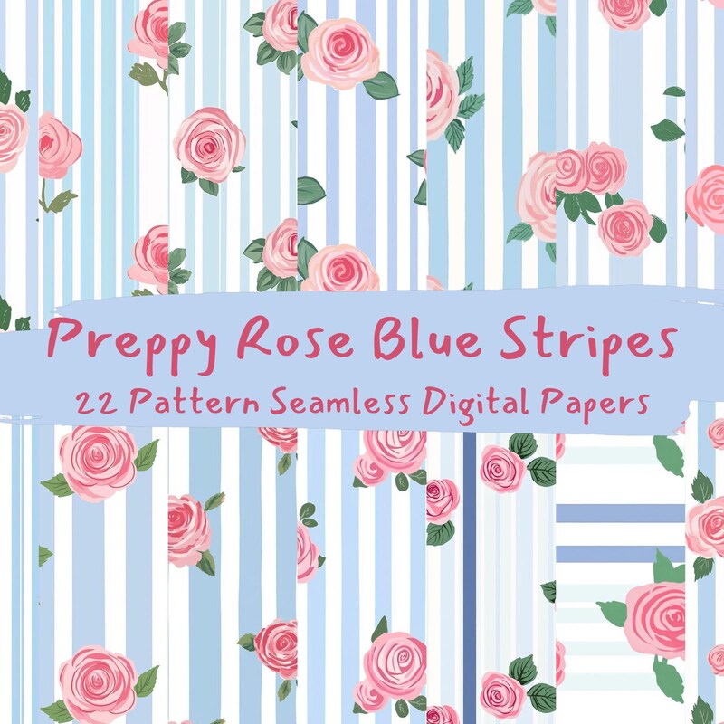 Preppy Papers - Etsy