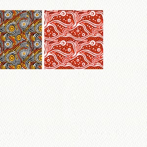 Aboriginal Dot Pattern Seamless Digital Papers - Tile Patterns ...