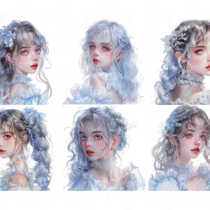 Dreamy Crystal Girls Printable Clipart, Png Format, Transparent ...