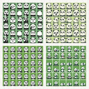 Funny Panda Pattern Seamless Digital Papers - Printable Scrapbook Paper ...