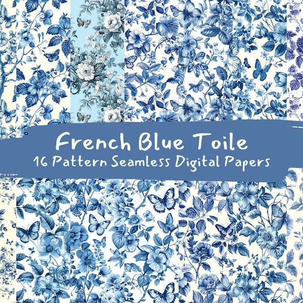 French Toile Paper - Etsy