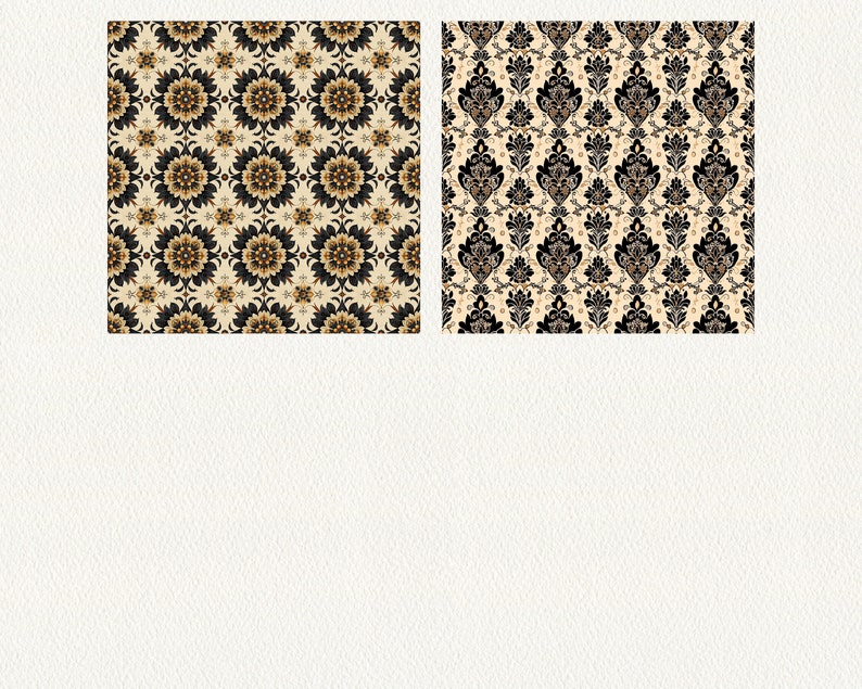 Brown Indonesian Batik Pattern Seamless Digital Papers - Printable ...