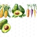 Fruits Vegetables Printable Clipart, Png Format, Transparent Background ...