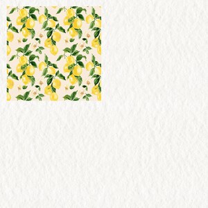 Lemons Pattern Seamless Digital Papers - Printable Scrapbook Paper Png ...