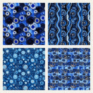Aboriginal Water Cycle Pattern Seamless Digital Papers - Printable ...