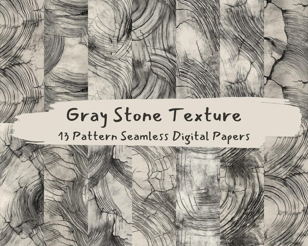 Gray Stone Texture Pattern Seamless Digital Papers - Printable ...