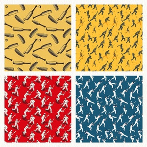 Cricket Field Pattern Seamless Digital Papers - Printable Scrapbook ...