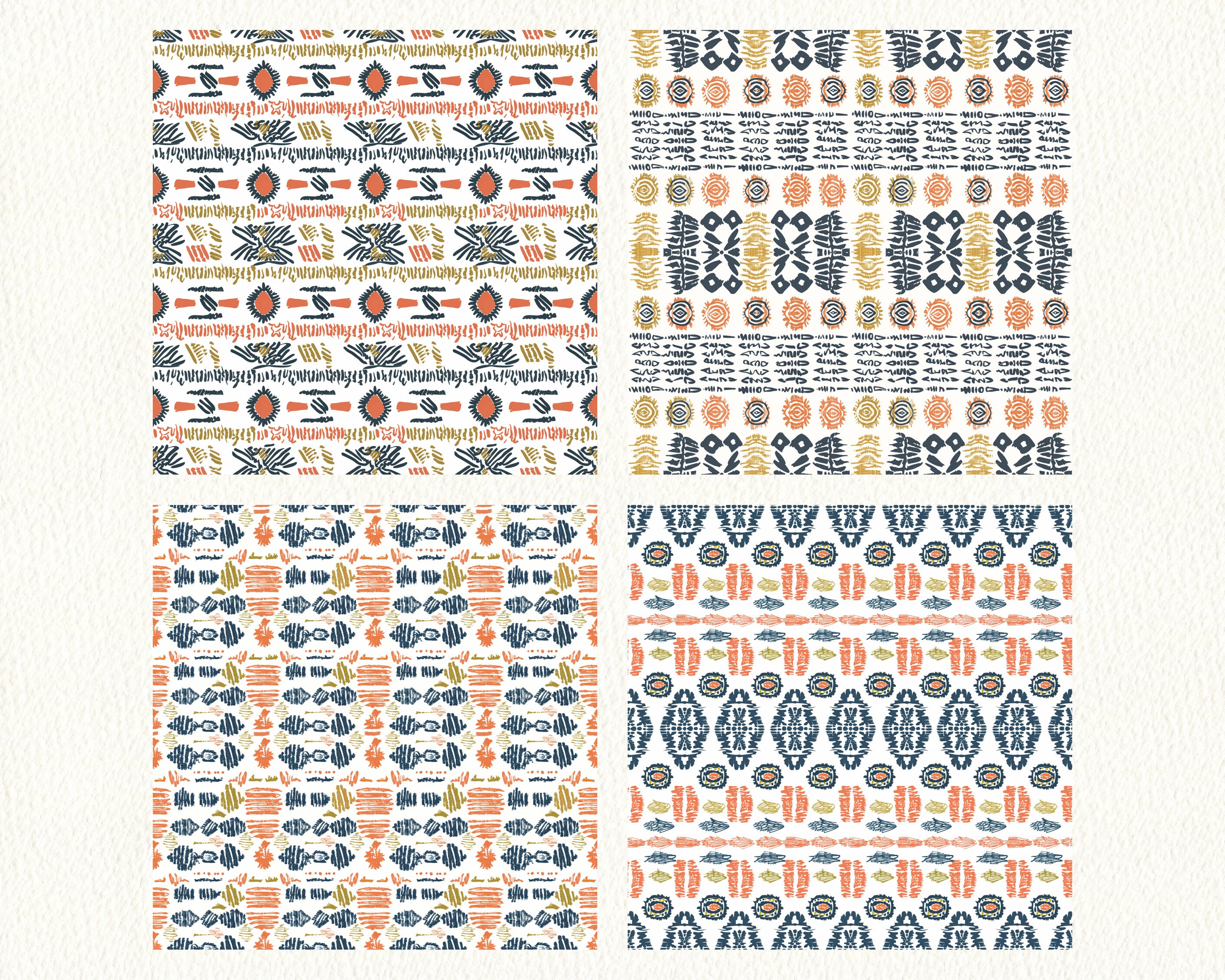 Tribal Sign Language Pattern Seamless Digital Papers Printable ...