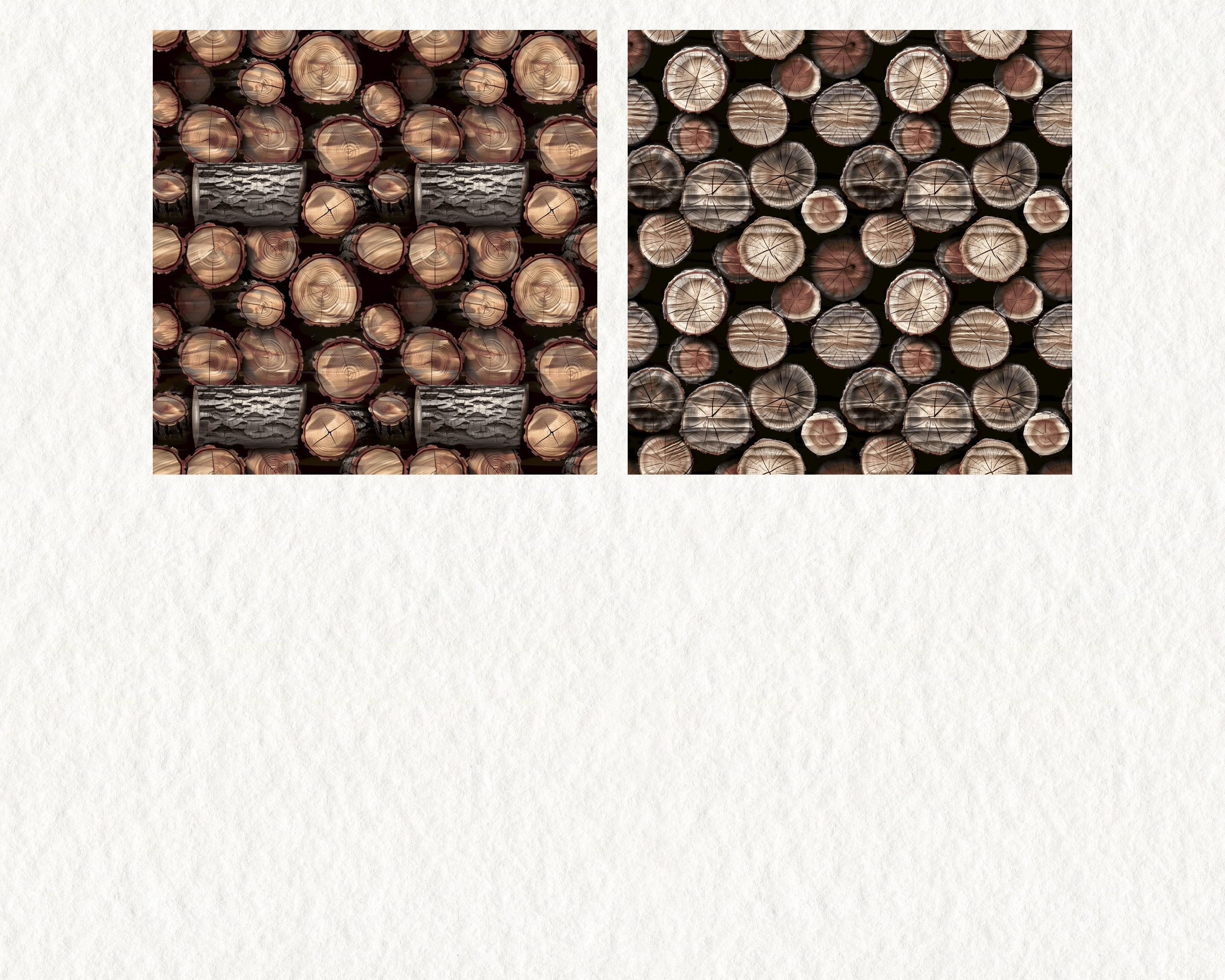 Paper Realistic Wooden Logs Pattern Seamless Digital Papers Printable ...