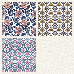Indian Cultural Florals Pattern Seamless Digital Papers - Printable ...
