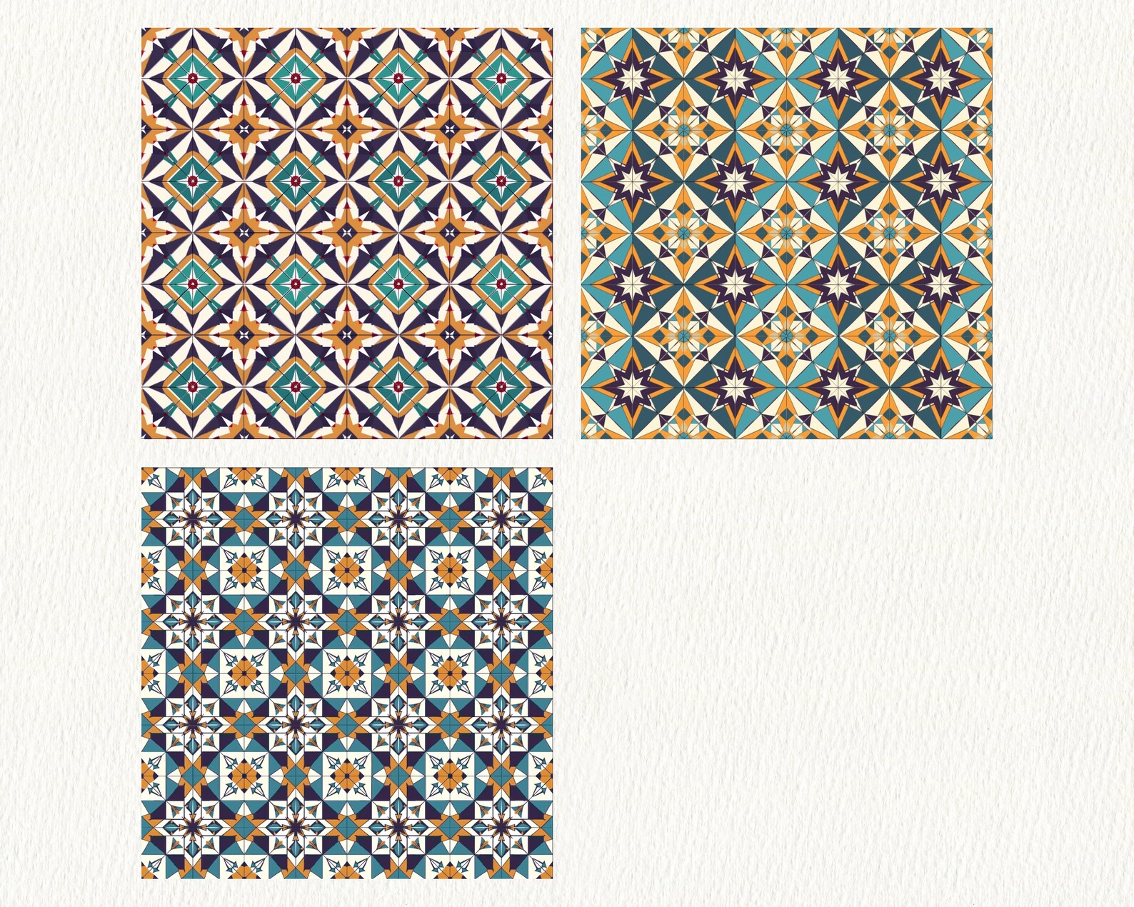 Traditional Palestinian Pattern Seamless Digital Papers - Printable ...