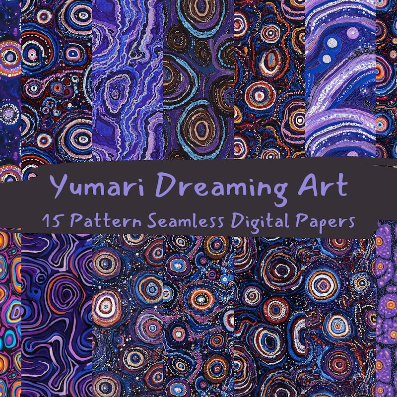 Purple Aboriginal Design - Etsy UK