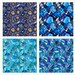 Blue Stained Glass Pattern Seamless Digital Papers - Printable ...