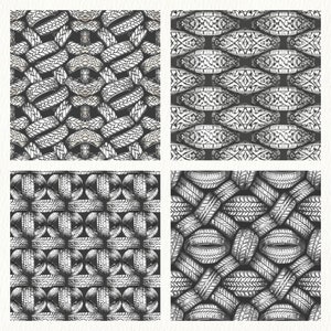 Artsy Tire Stack Pattern Seamless Digital Papers - Printable Scrapbook ...