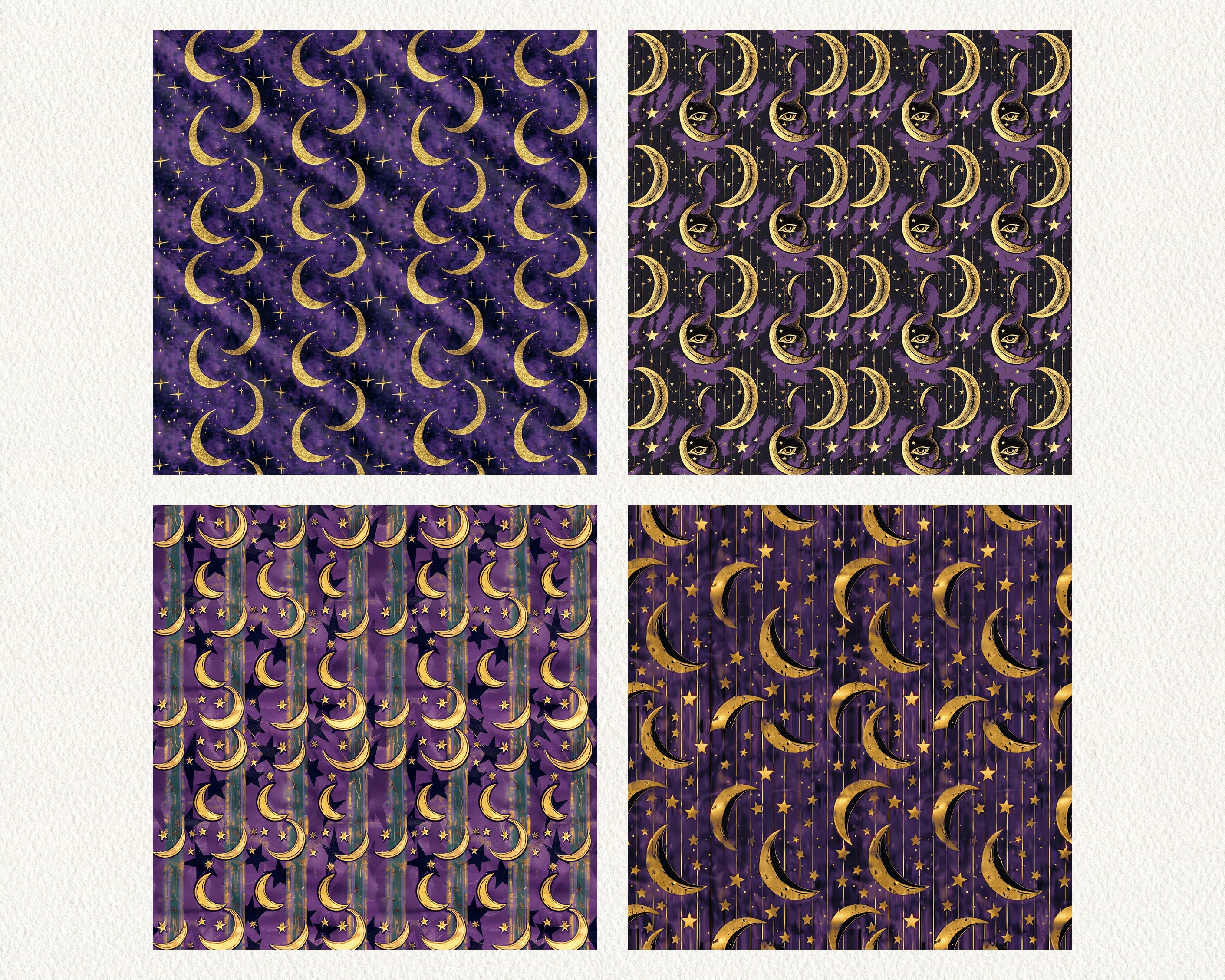 Tent of the Mystic Pattern Seamless Digital Papers - Printable ...