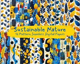 Embroidered Pink and Green Trees Pattern Seamless Digital Papers ...