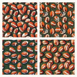 Football Sports Pattern Seamless Digital Papers - Printable Scrapbook ...
