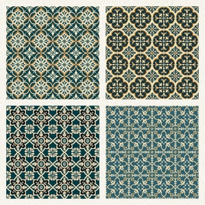 Luxury Tiles Pattern Seamless Digital Papers - Printable Scrapbook ...