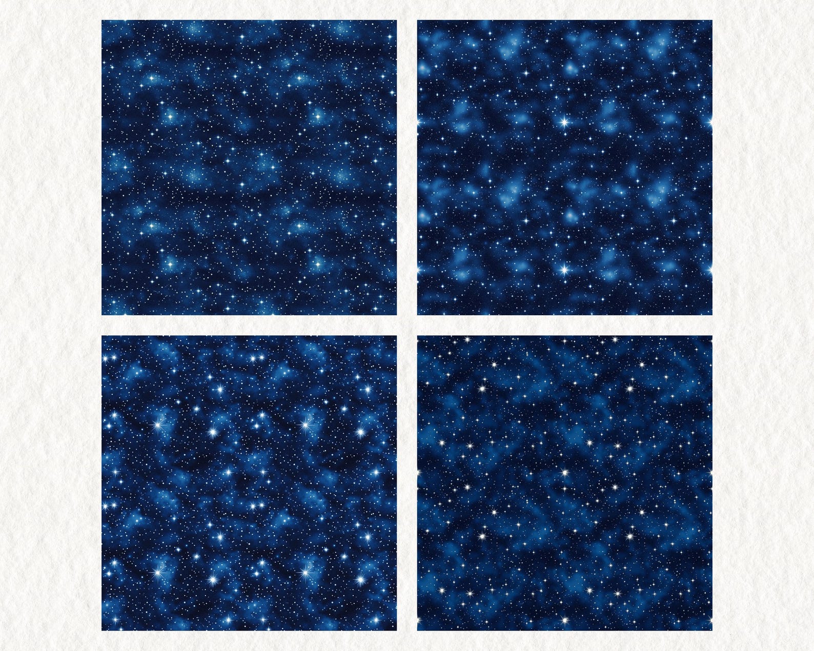 Starry Night Pattern Seamless Digital Papers - Printable Scrapbook ...