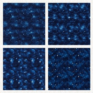 Starry Night Pattern Seamless Digital Papers - Printable Scrapbook ...