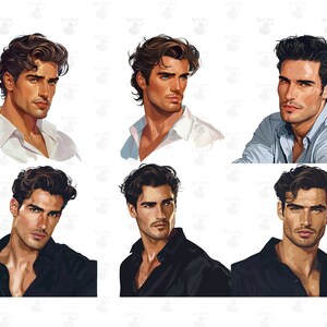 Italian Man Digital Printable Clipart Bundle in PNG Format Transparent ...