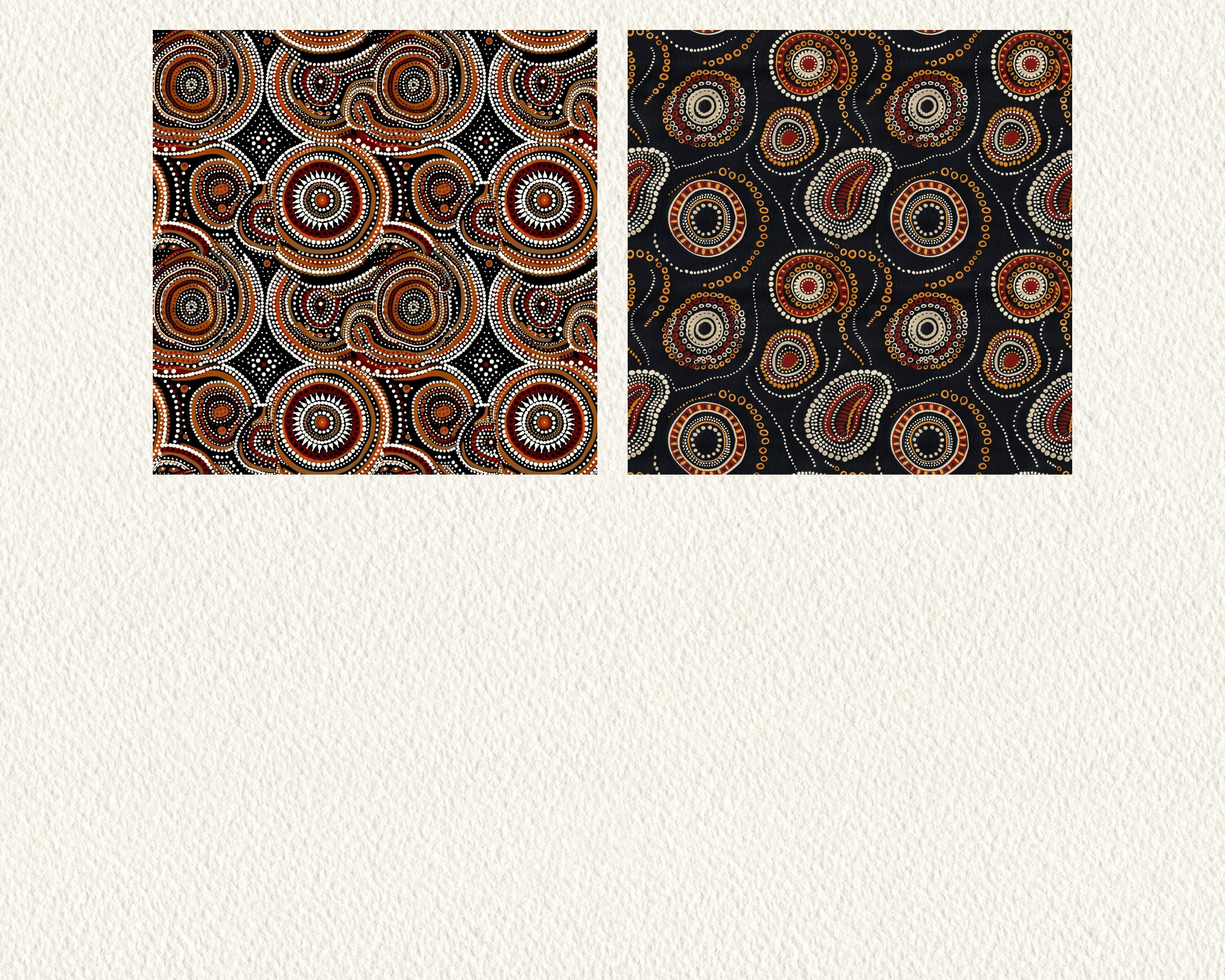 Aboriginal Dot Art Pattern Seamless Digital Papers Printable Scrapbook ...