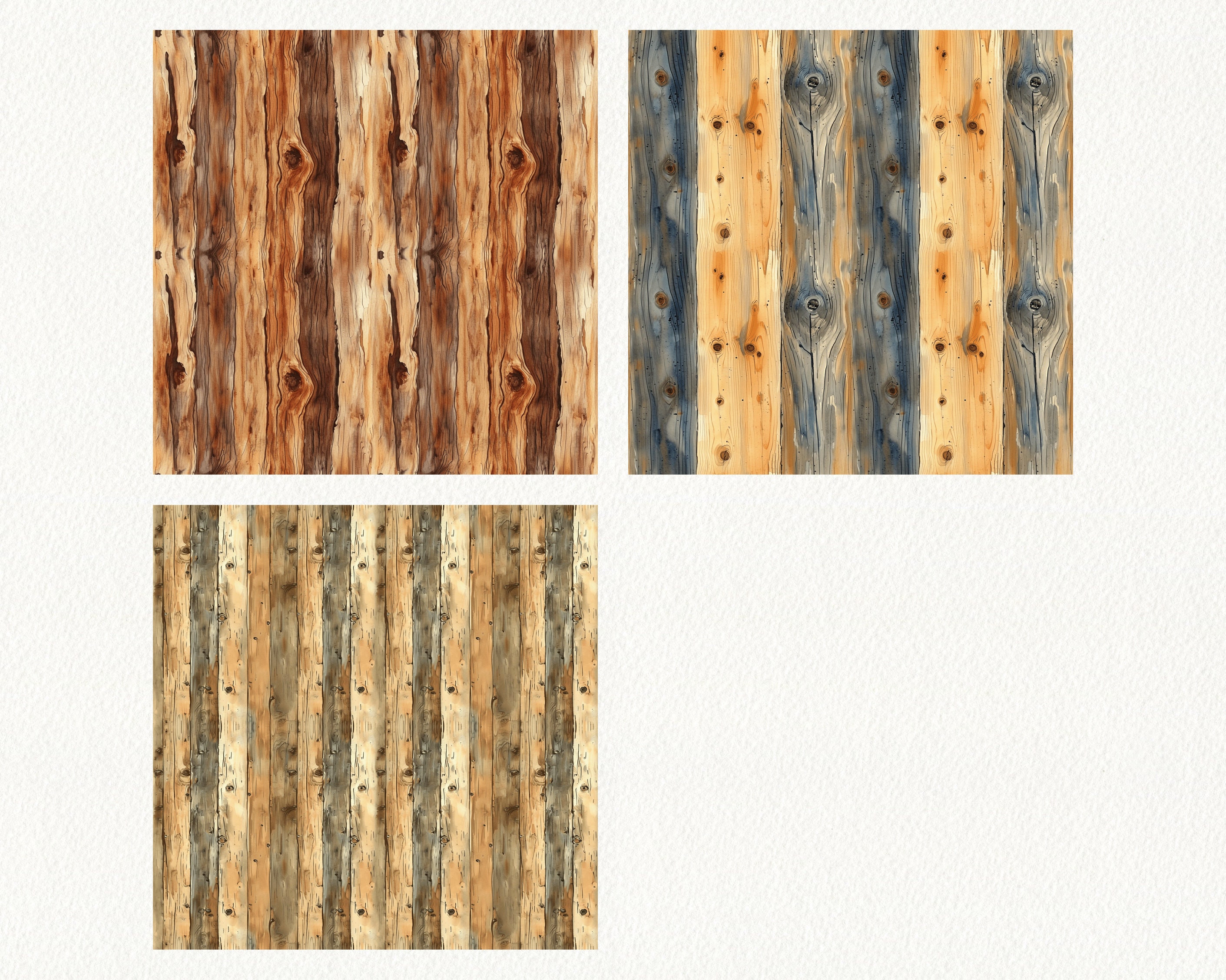 Wood Grain Pattern Seamless Digital Papers - Tile Patterns Printable ...