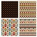 Indian Pathways Pattern Seamless Digital Papers - Printable Scrapbook ...