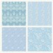 Baby Blue Lace Pattern Seamless Digital Papers - Printable Scrapbook ...