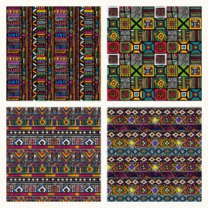 Zulu Triba Pattern Seamless Digital Papers - Printable Scrapbook Paper ...
