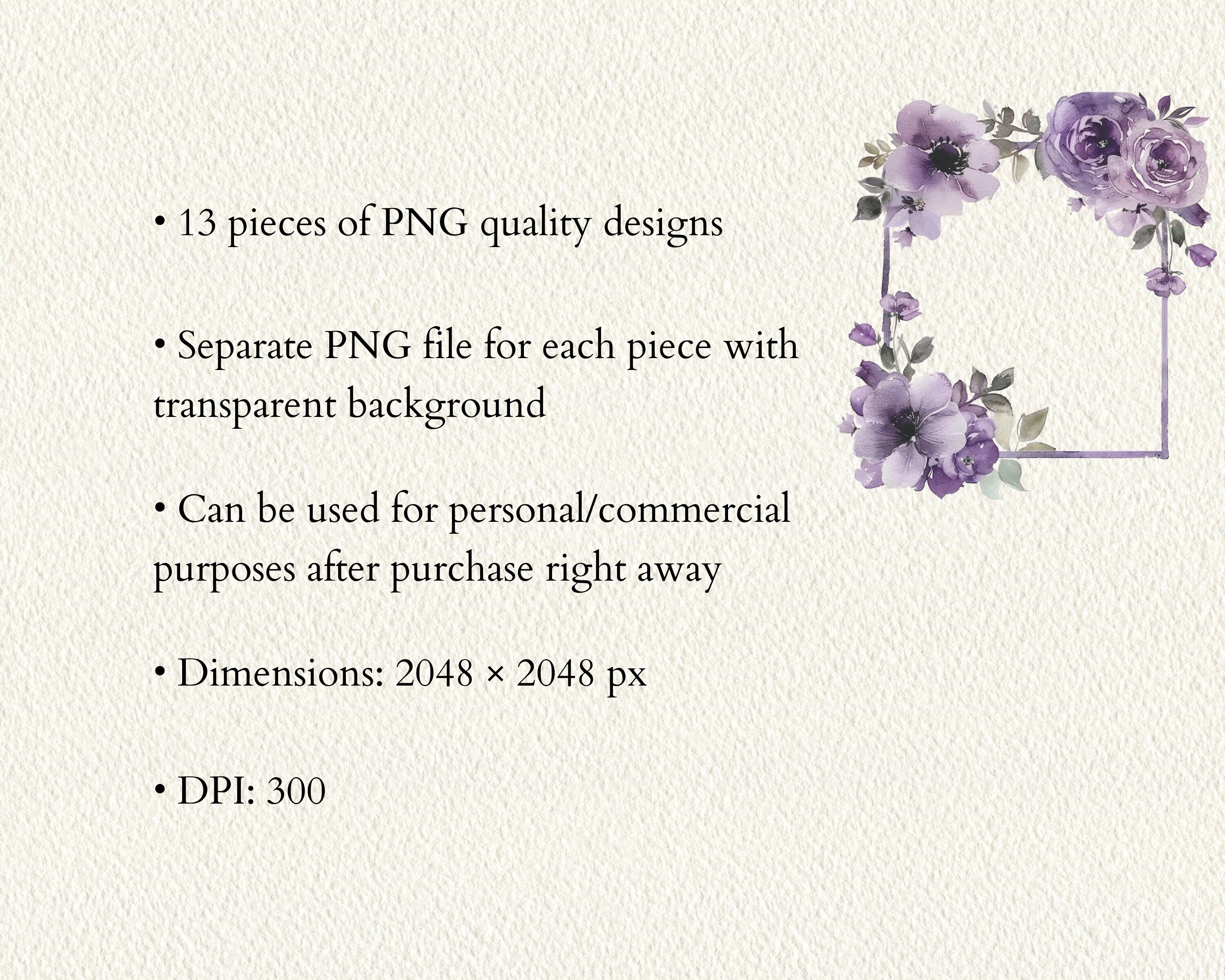 Lilac Borders Printable Clipart, Png Format, Transparent Background ...