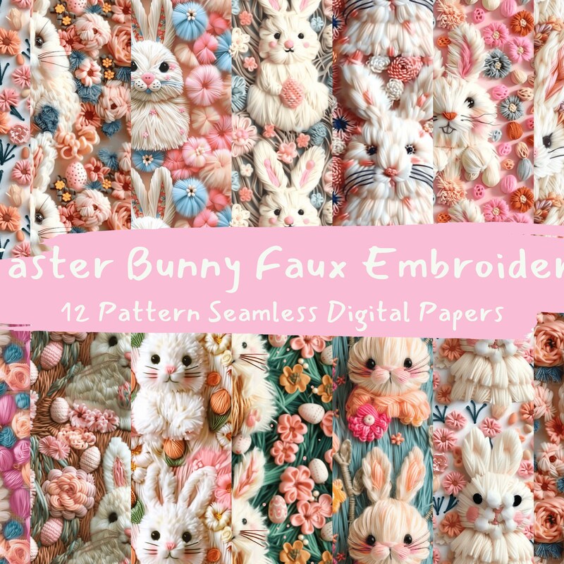 Faux Embroidery Seamless - Etsy