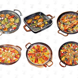 European Food, Digital Printable Clip Art Graphics in PNG Format ...