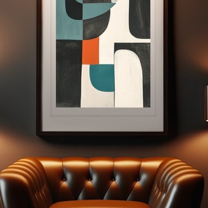 Modern Abstract Geometric Wall Art, Vibrant Digital Print, Instant ...