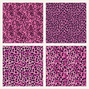 Pink Leopard Pattern Seamless Digital Papers - Printable Scrapbook ...