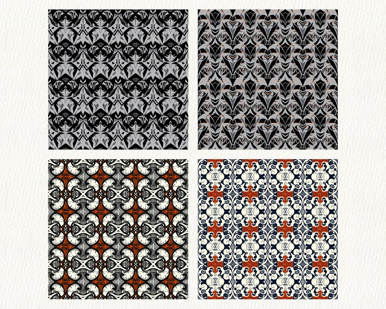 Maori Arrow Pattern Seamless Digital Papers Printable Scrapbook Paper ...