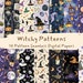 Witchy Patterns Pattern Seamless Digital Papers - Printable Scrapbook ...