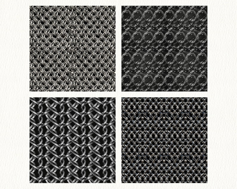 Chainmail Pattern Seamless Digital Papers Printable Scrapbook Paper ...