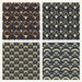 Navy Gold Geometric Pattern Seamless Digital Papers - Printable ...